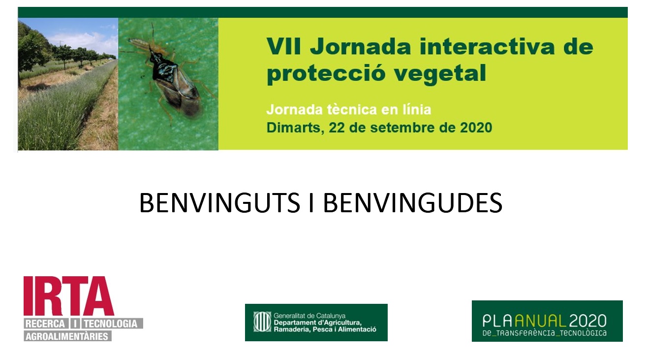 Vídeo VII Jornada interactiva de protección vegetal Septiembre 2020 - IRTA