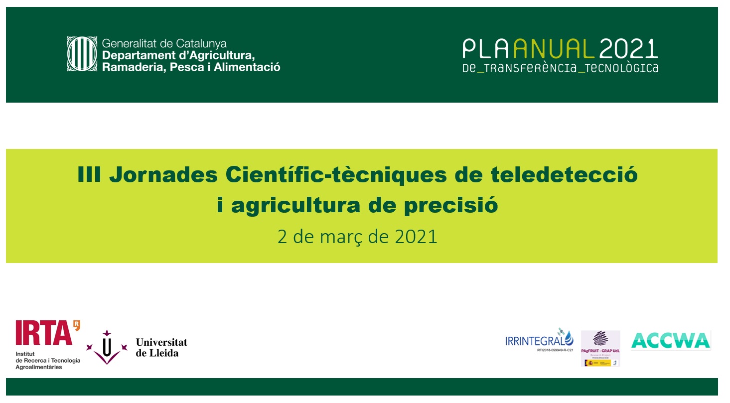 VIDEO III Jornada de teledetección y agricultura de precisión - IRTA